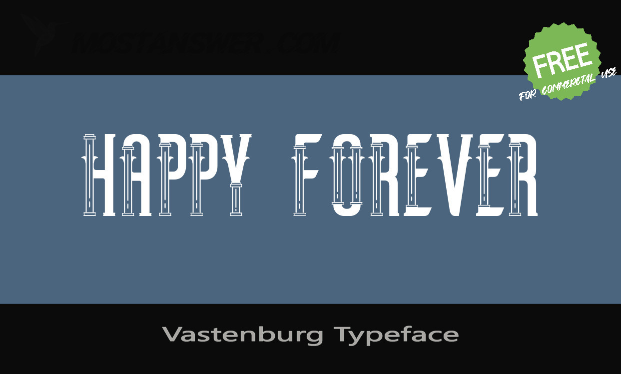 VastenburgTypeface Font by DKV 18 ISI Surakarta | mostfont.com