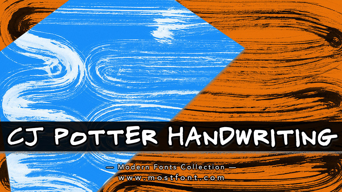 Cj Potter Handwriting Font by C.J. Potter | mostfont.com