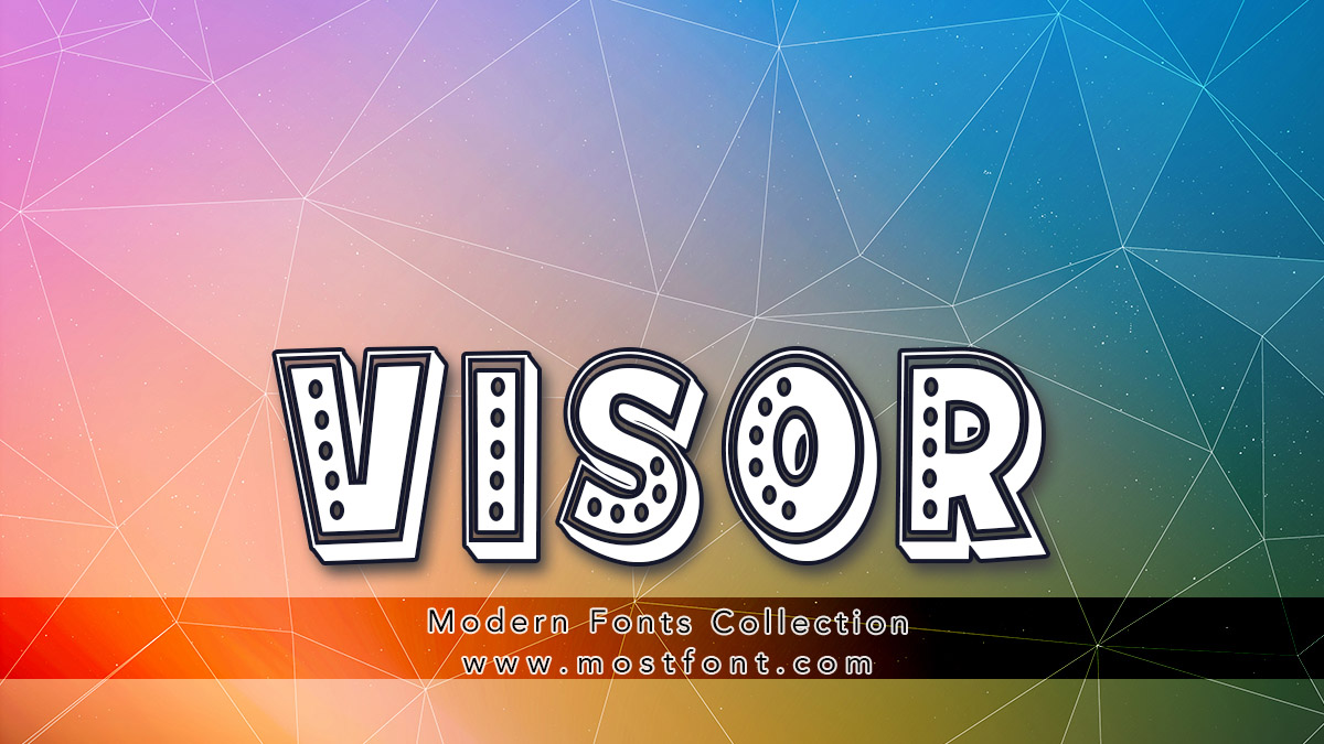 Visor Font by Vladimir Nikolic | mostfont.com