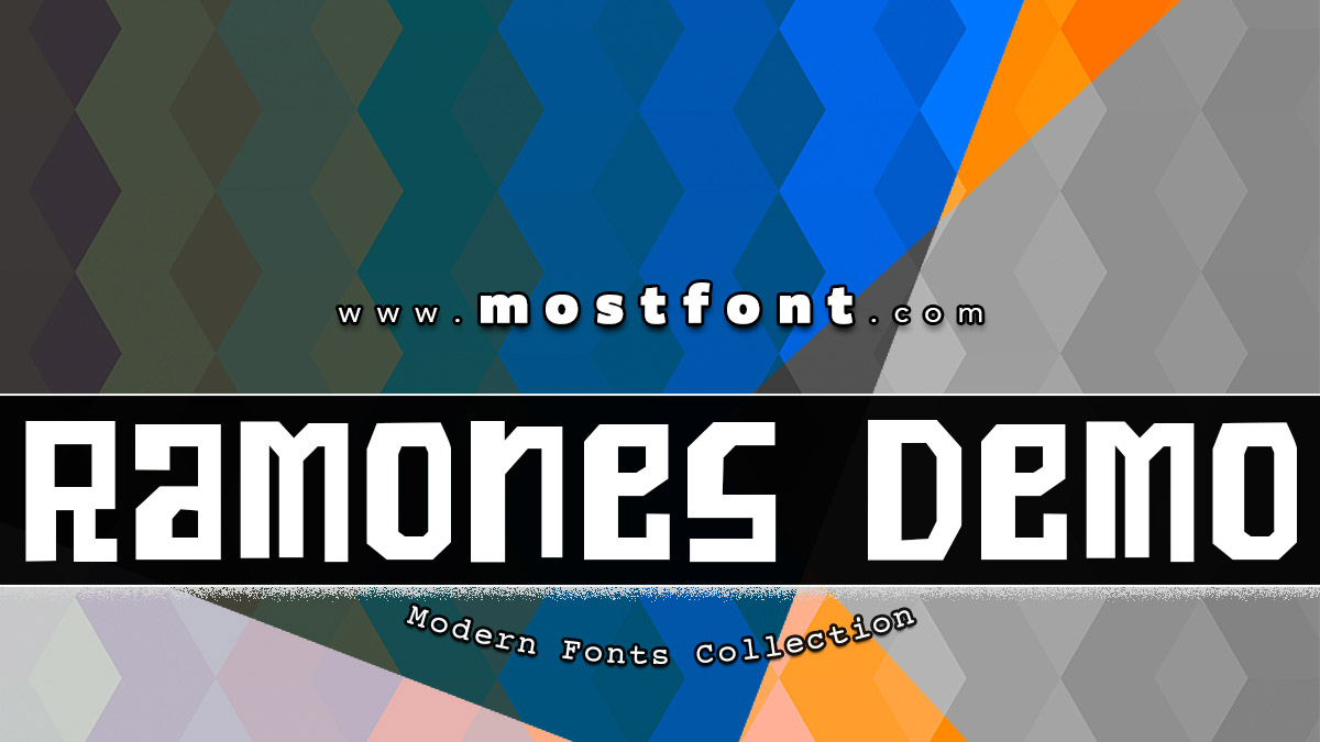 「Ramones Demo」字体排版样式 & 字体文件免费下载 | mostfont.com