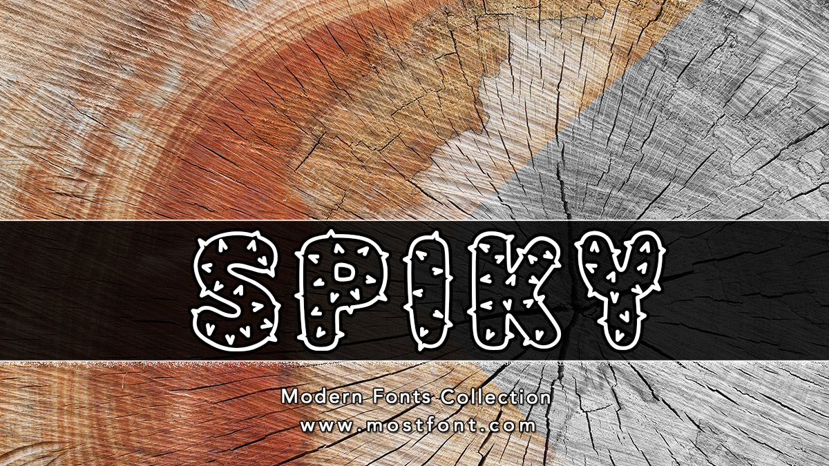Spiky Font by Vladimir Nikolic | mostfont.com