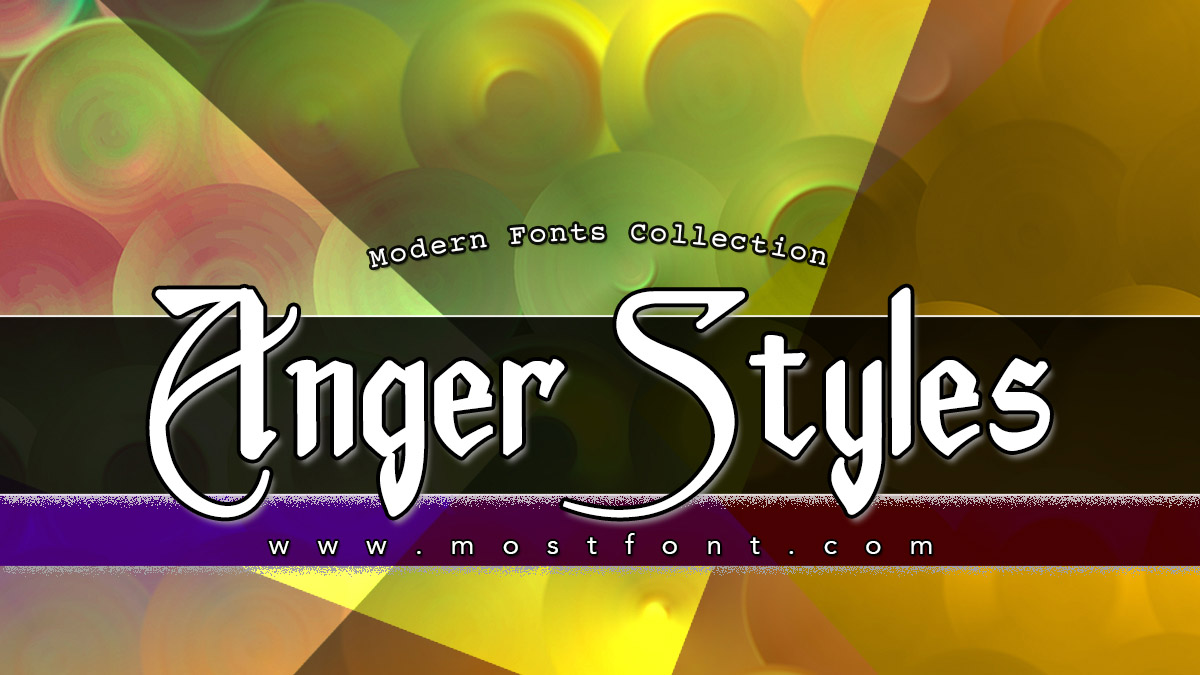 AngerStyles Font by Omaikraf Studio | mostfont.com