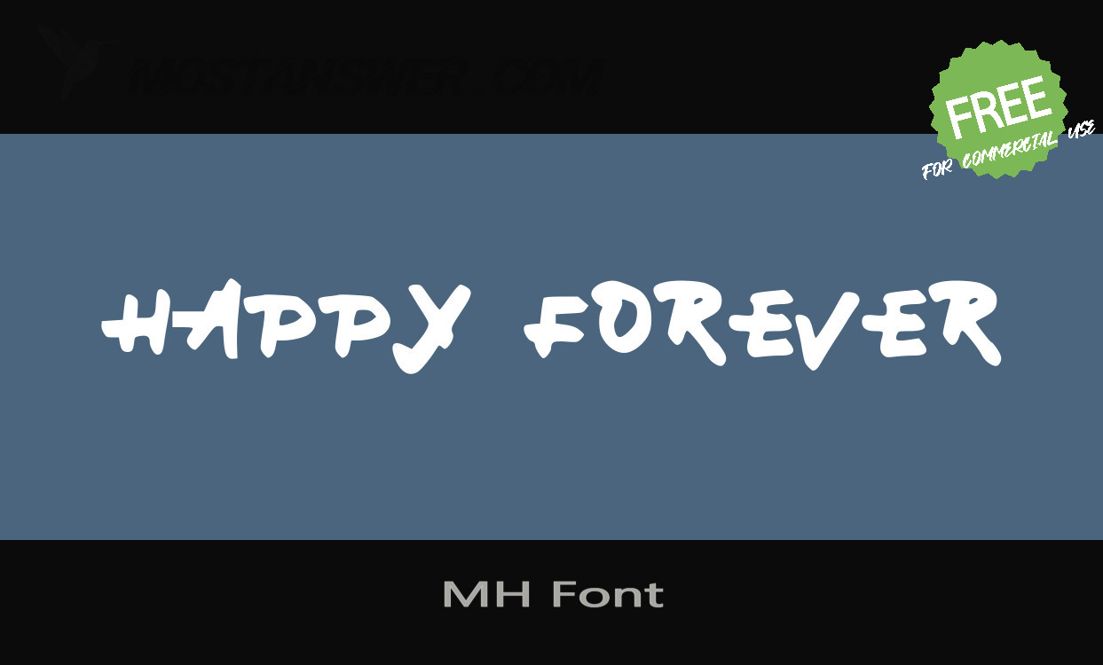 MHFont Font by M H | mostfont.com