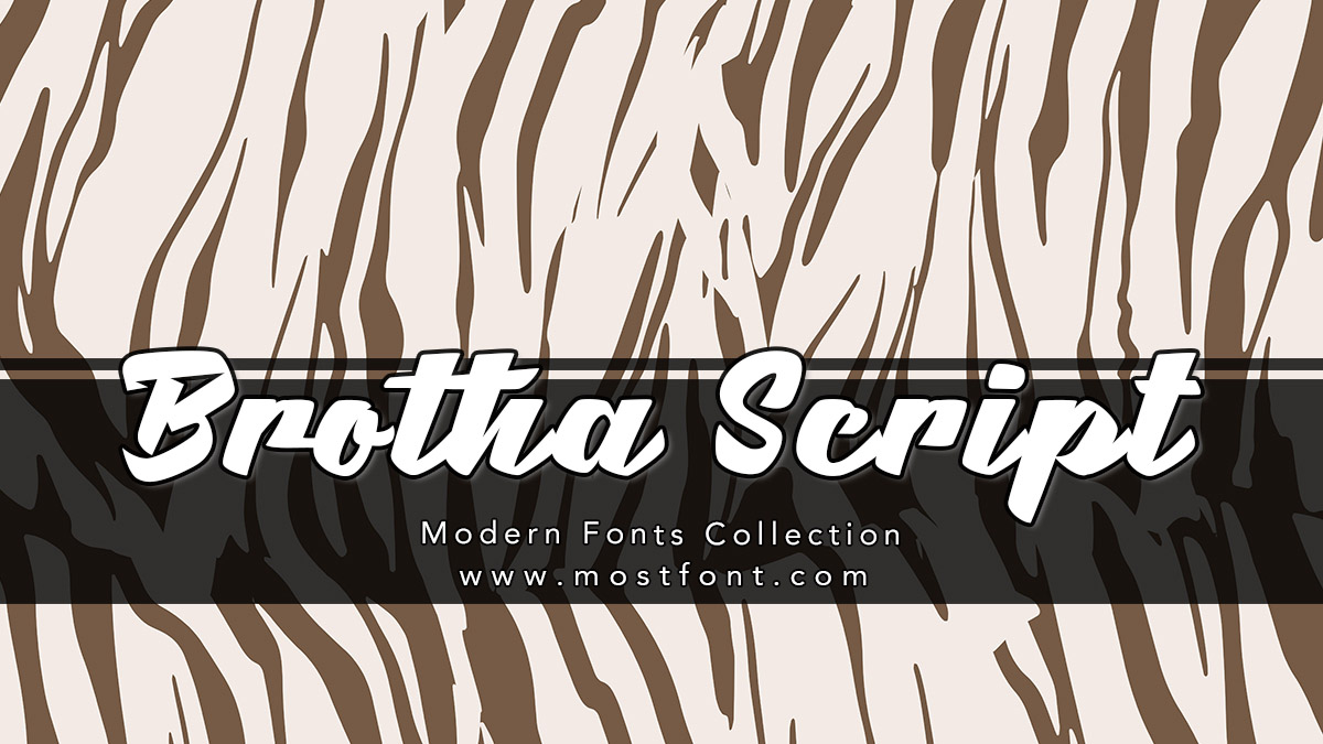 Brotha Script Font by Khurasan | mostfont.com