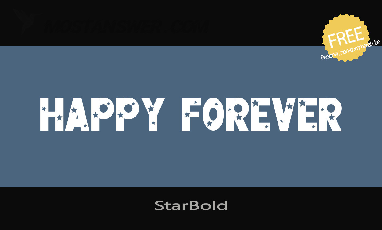 StarBold Font by Letterayu | mostfont.com