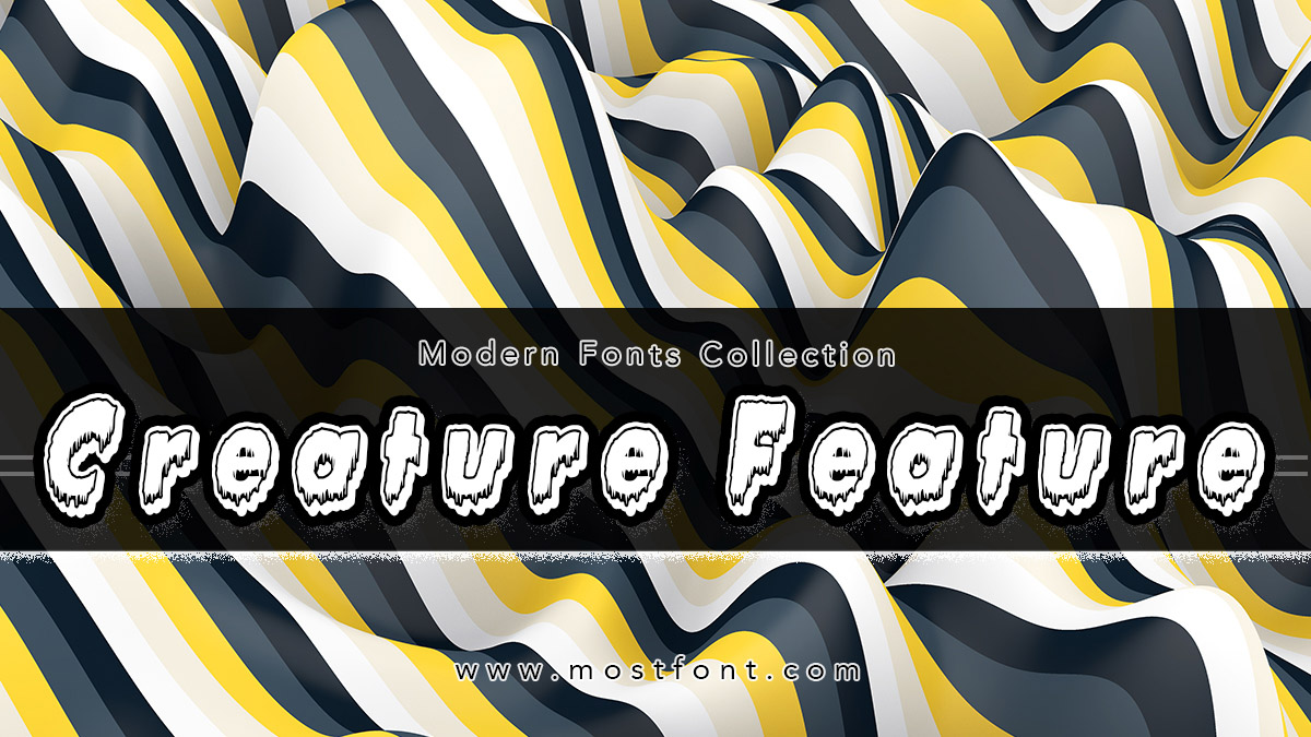 Creature Feature Font by nson | mostfont.com
