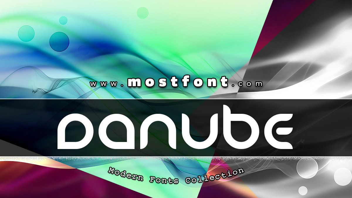 Danube Font Typographic Design | mostfont.com