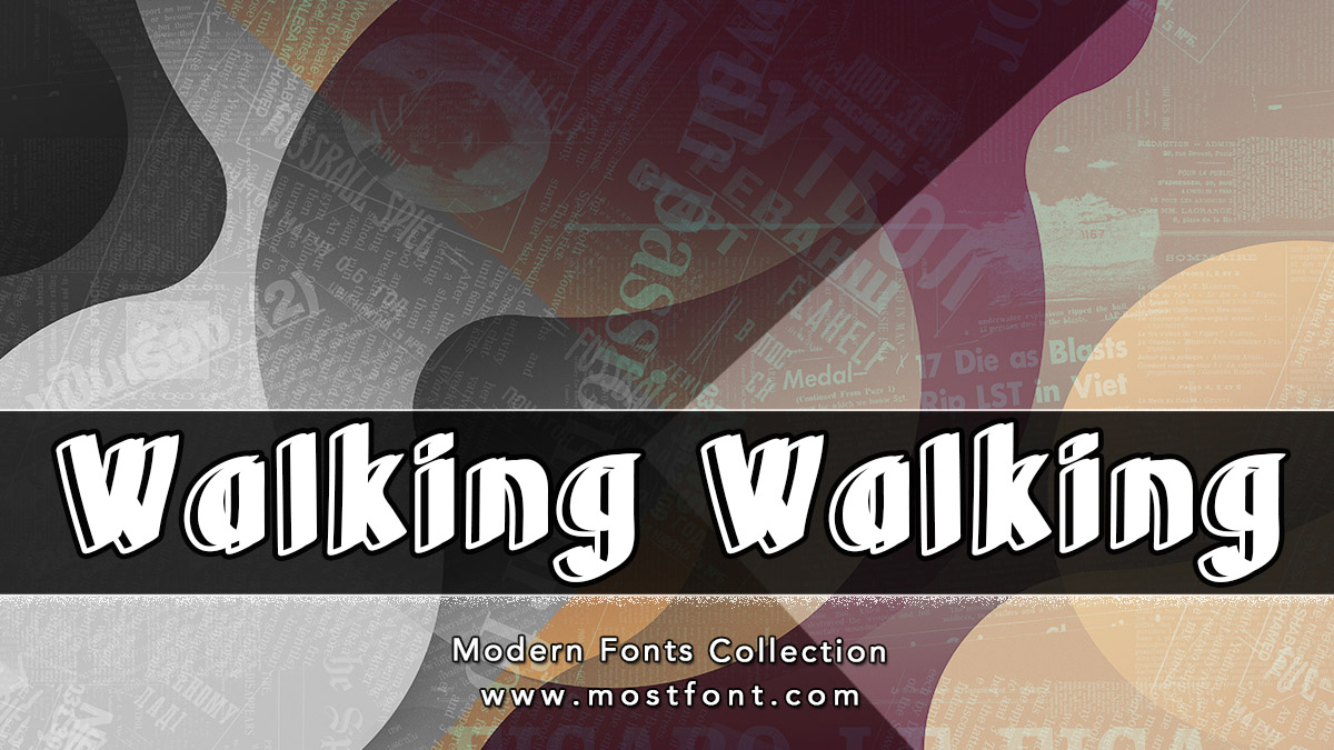 Walking Walking Font by Bilqis Studio | mostfont.com