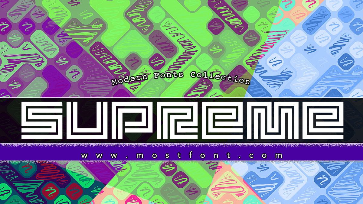 SUPREME Font by Fontalicious | mostfont.com