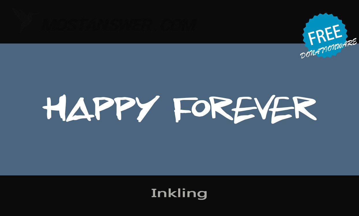 Inkling Font by Darrell Flood | mostfont.com