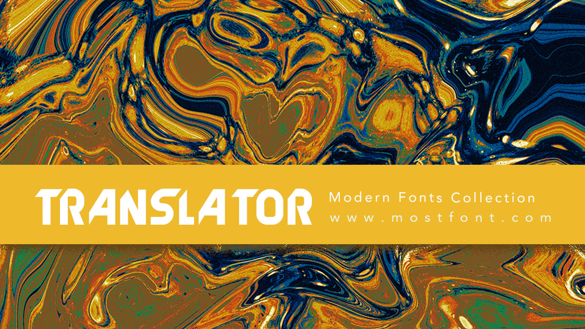 Translator Font by Vladimir Nikolic | mostfont.com
