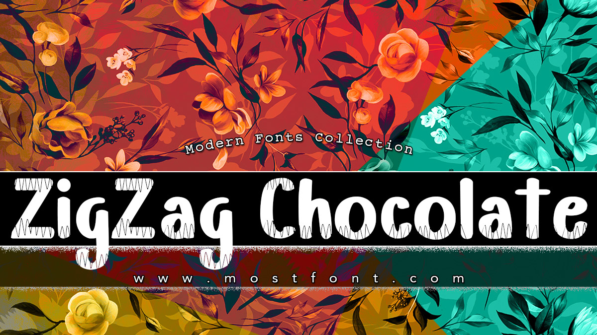 ZigZag Chocolate Font by nomlimofont | mostfont.com