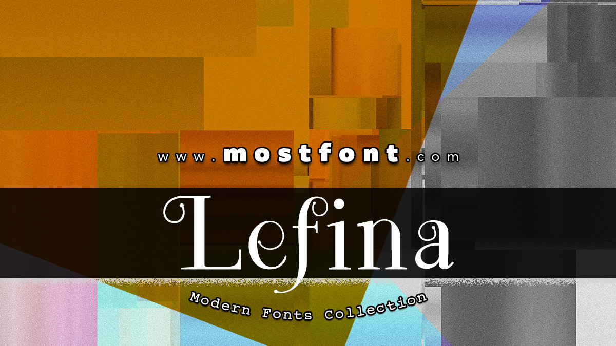 Lefina Font Typographic Design | mostfont.com
