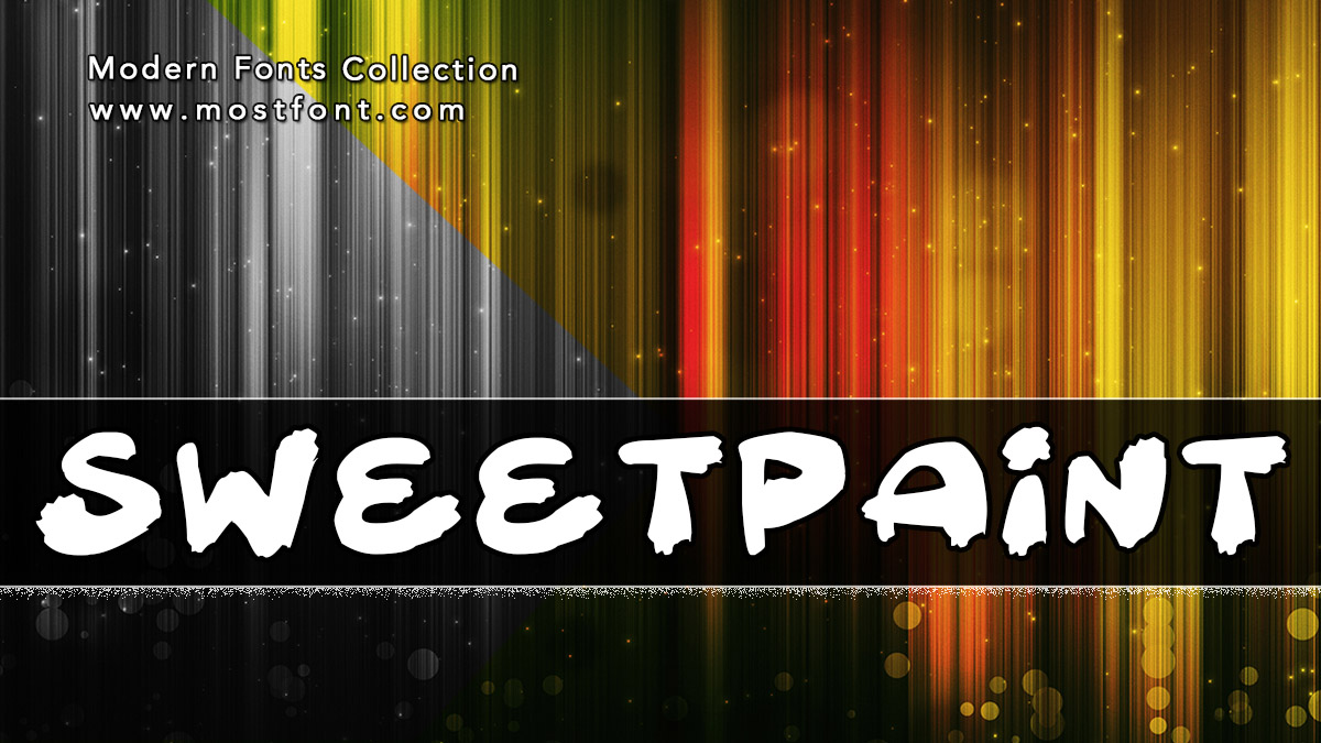 Sweetpaint Font by Darrell Flood | mostfont.com