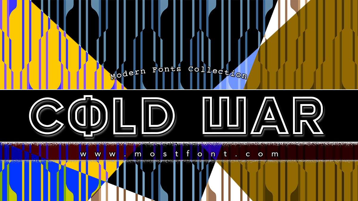 Cold War Font Typographic Design | mostfont.com
