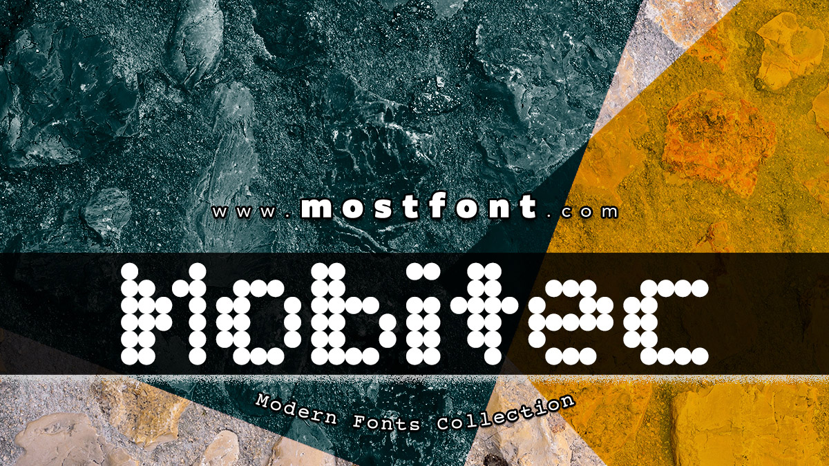 「Mobitec 6x6」字体排版样式 & 字体文件免费下载 | mostfont.com