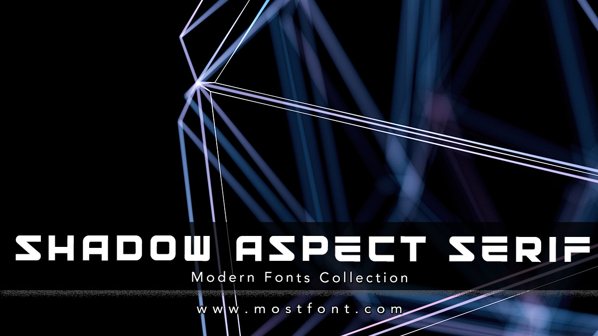 Shadow Aspect Serif Font by Mario Kidd | mostfont.com