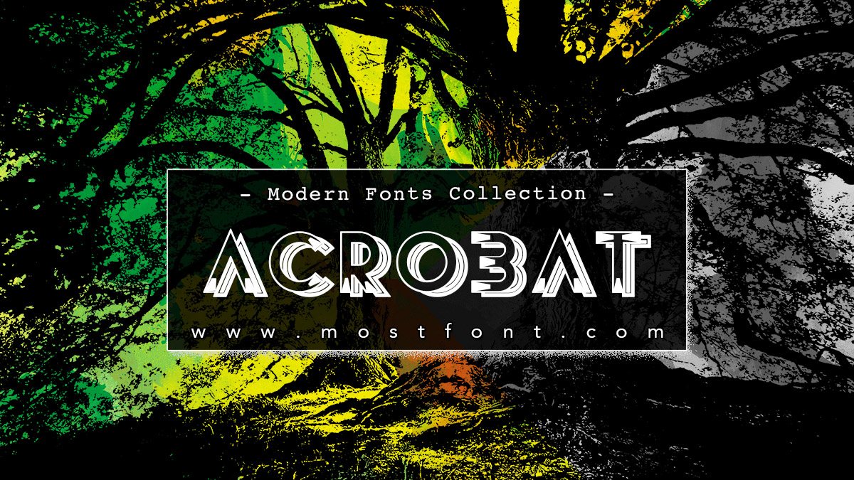 Acrobat Font by Vladimir Nikolic | mostfont.com