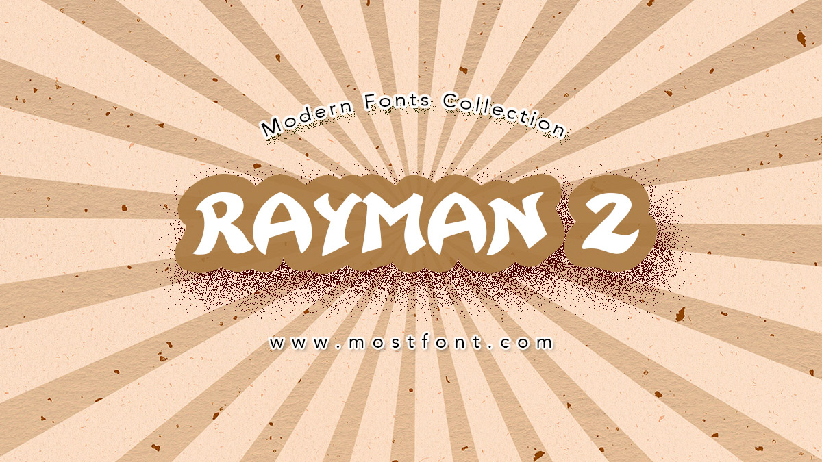 Rayman2 Regular Font by ynthe1812 | mostfont.com
