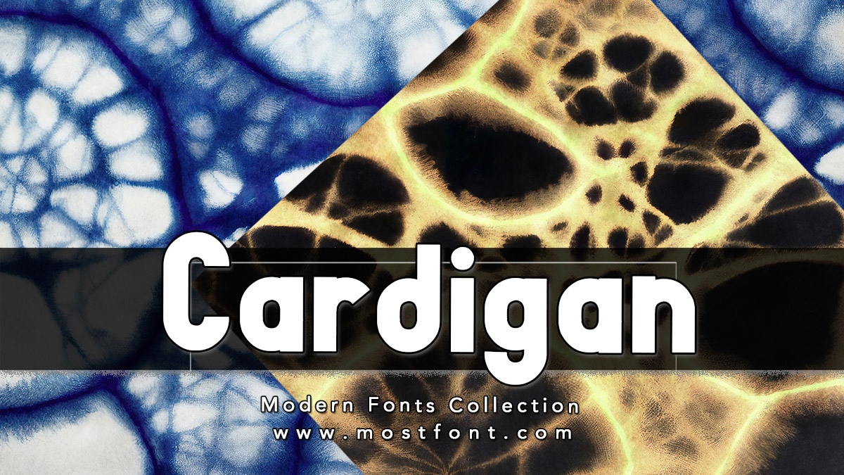 Cardigan Font by Akhmad Mujayyid | mostfont.com
