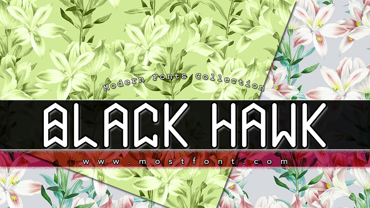 Black Hawk Font Typographic Design | mostfont.com