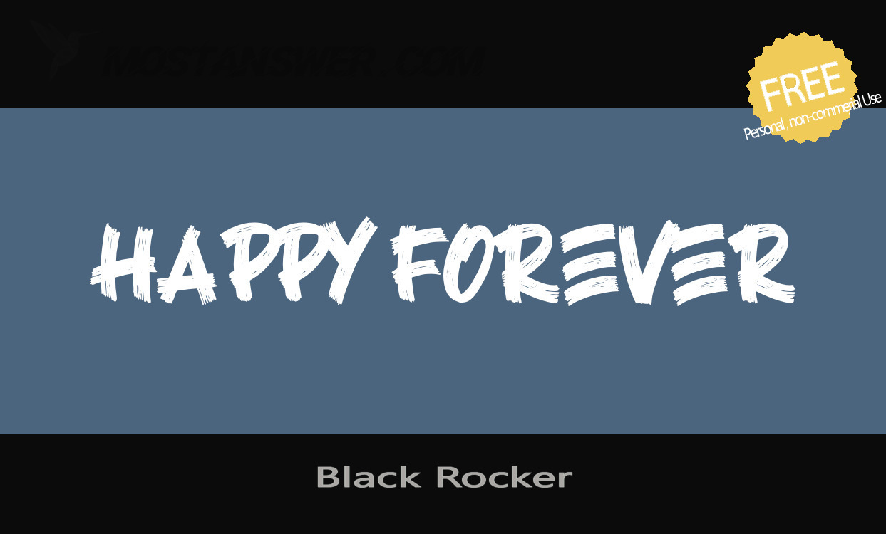 BlackRocker Font by Letterara | mostfont.com