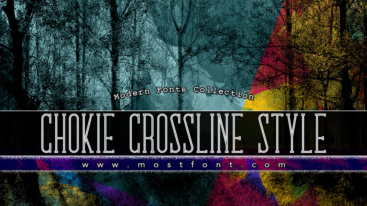 Chokie Crossline Style Font by Linecreative | mostfont.com