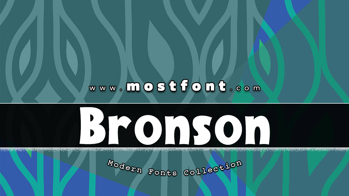 Bronson Font Typographic Design | mostfont.com