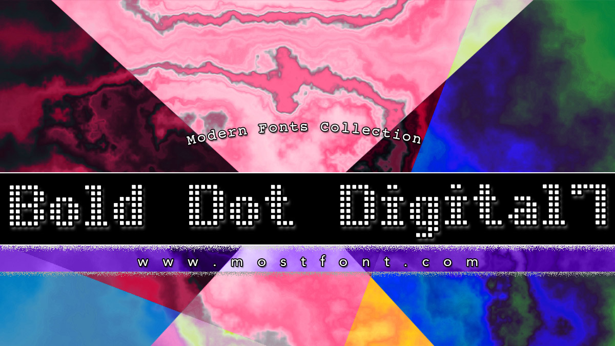 Bolddotdigital 7 Font by Style-7 | mostfont.com
