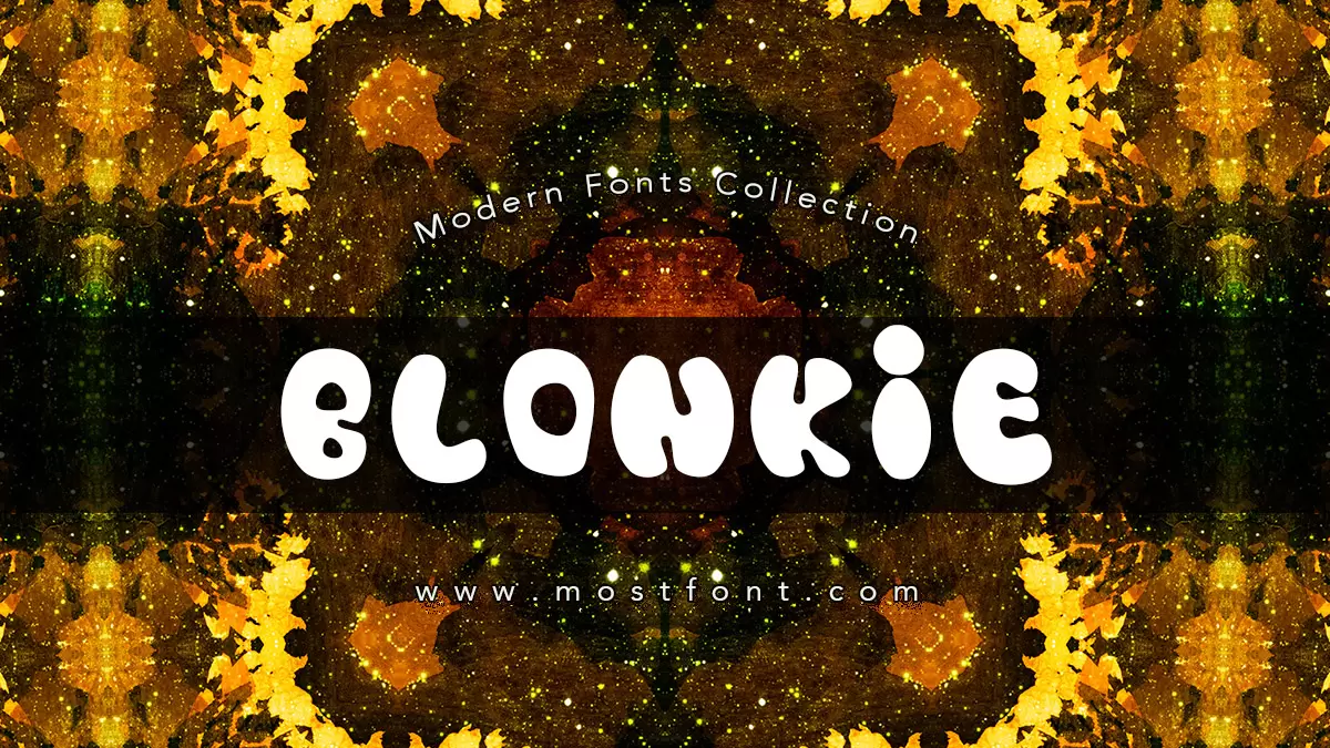「Blonkie」字体效果欣赏 | 最新字体文件免费下载 | mostfont.com