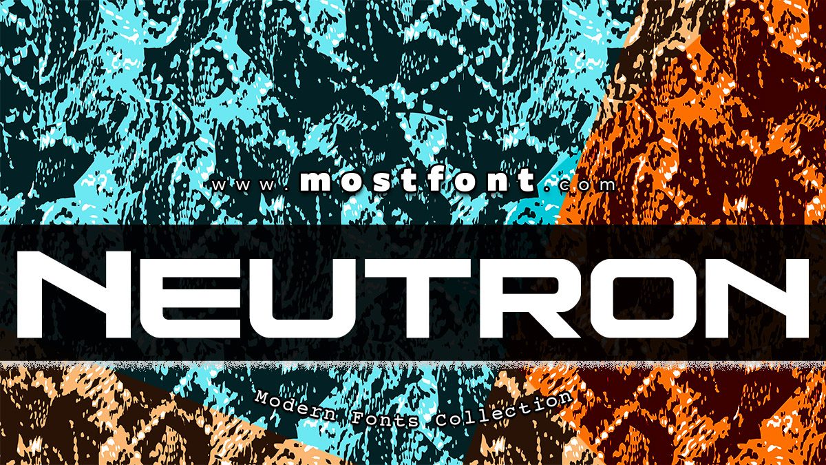 Neutron Dance Font Typographic Design | mostfont.com