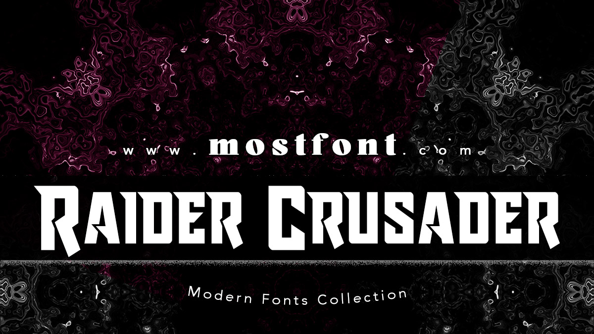 Raidercrusaderstraight Font by Iconian Fonts | mostfont.com