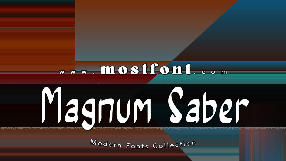 Magnum Saber Font Typographic Design | mostfont.com