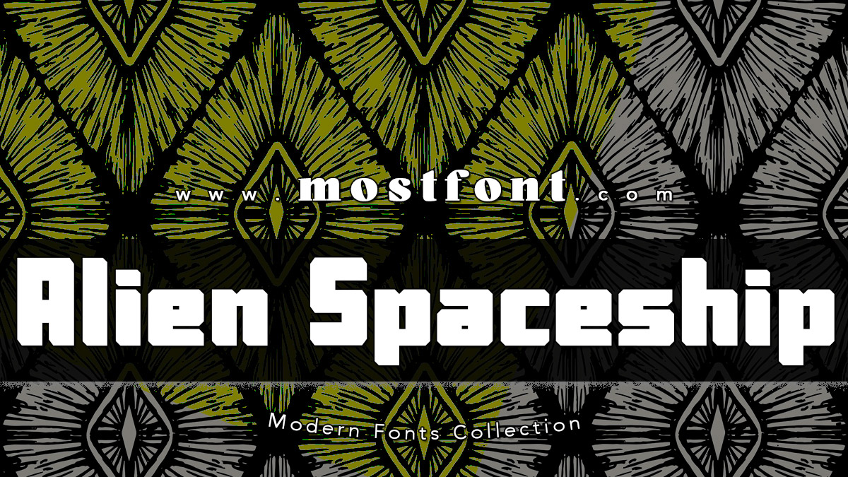 Alien Spaceship Font by Gassstype | mostfont.com
