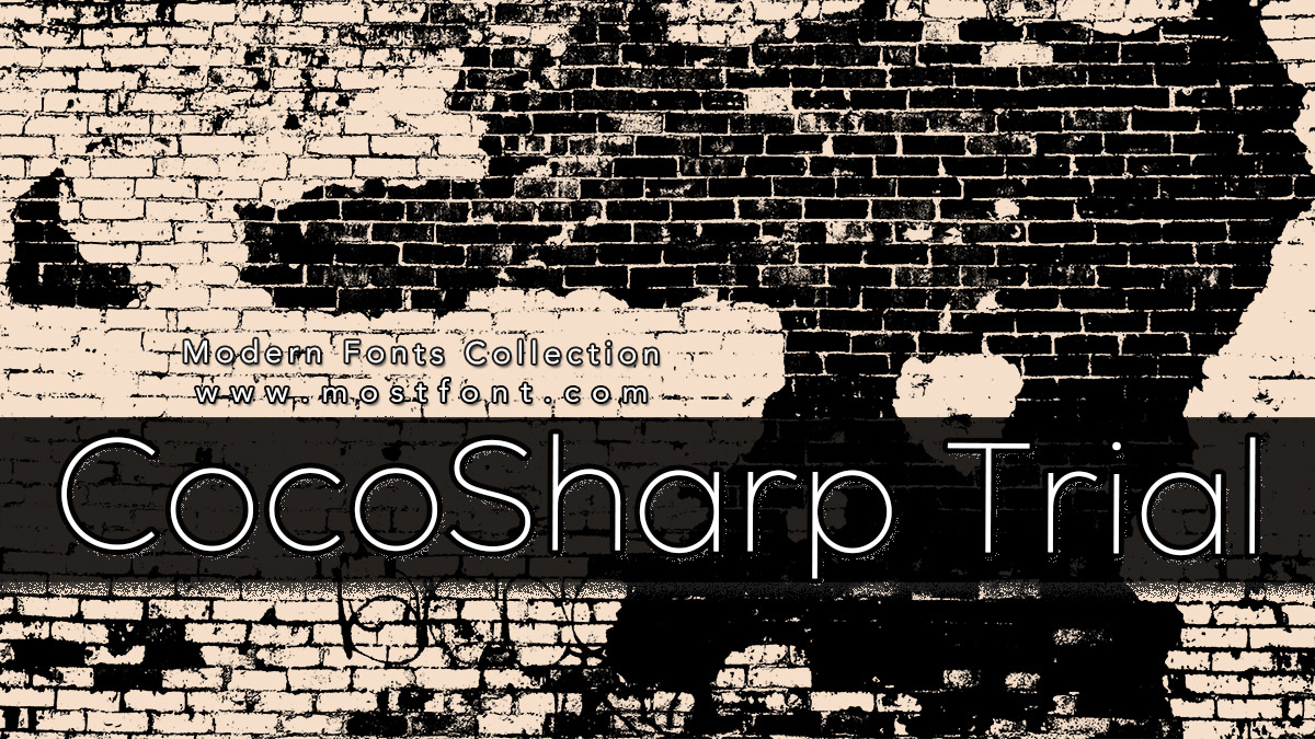 Coco Sharp Extralight Trial Font by Zetafonts | mostfont.com