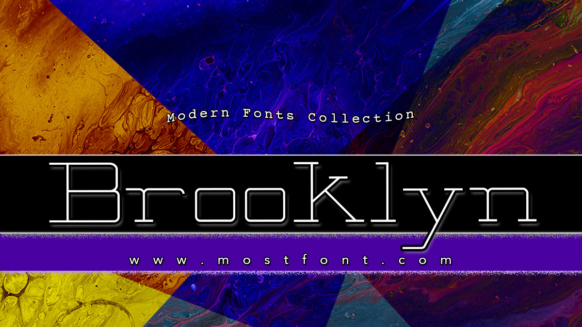 Brooklyn Font Typographic Design | mostfont.com