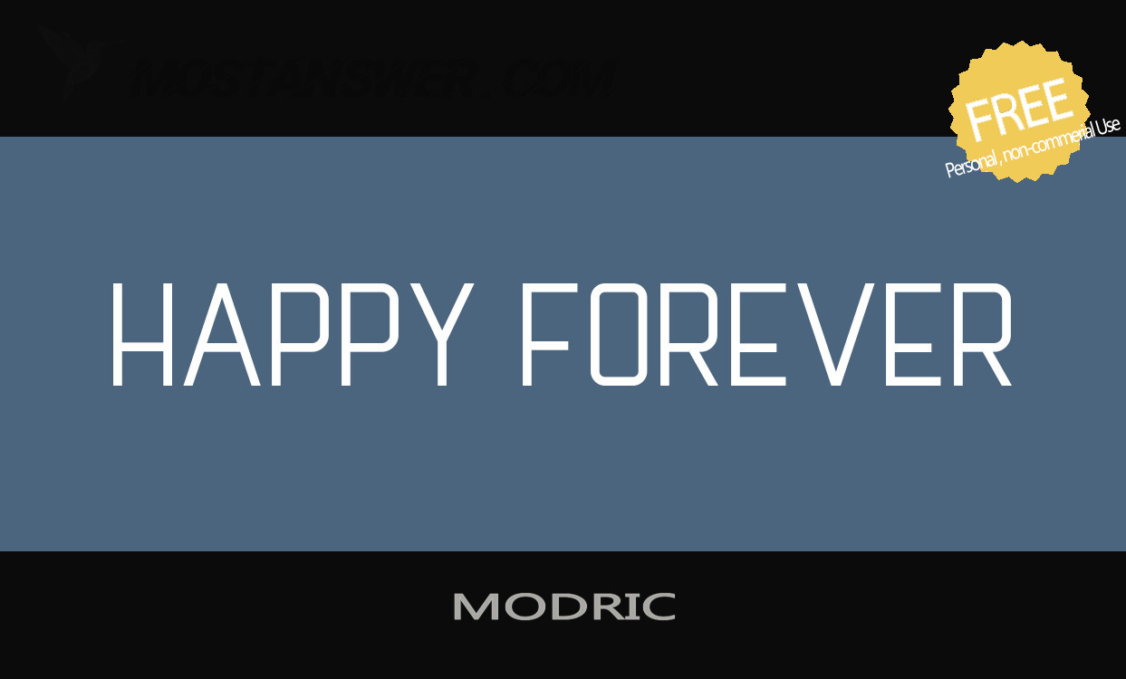 MODRIC Font by Sancrea Studio | mostfont.com