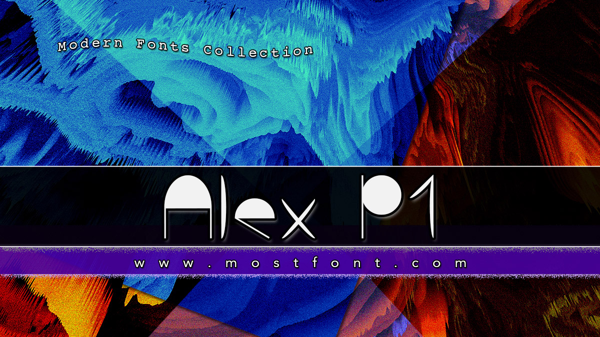 Alex P1 Font by Alex Pol | mostfont.com