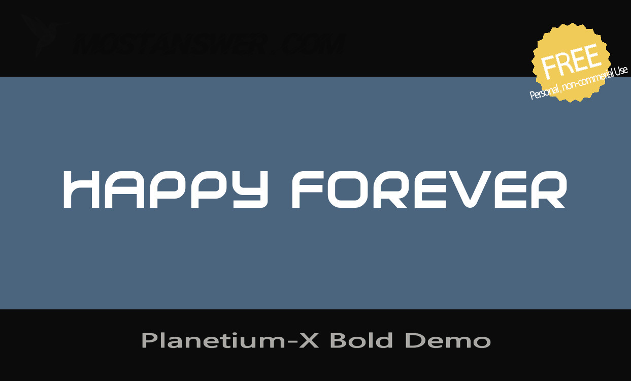 Planetium X Bold Demo Font by Studio Typo | mostfont.com