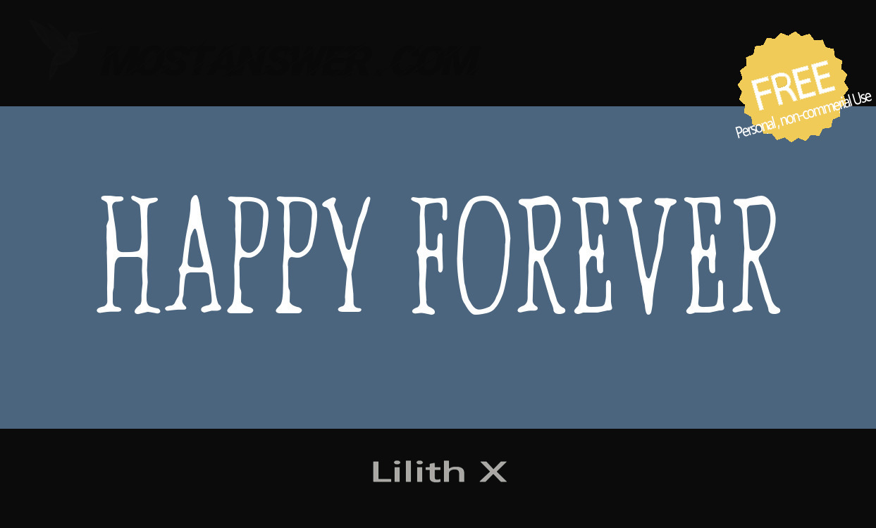 Lilith X Font By Junkohanhero