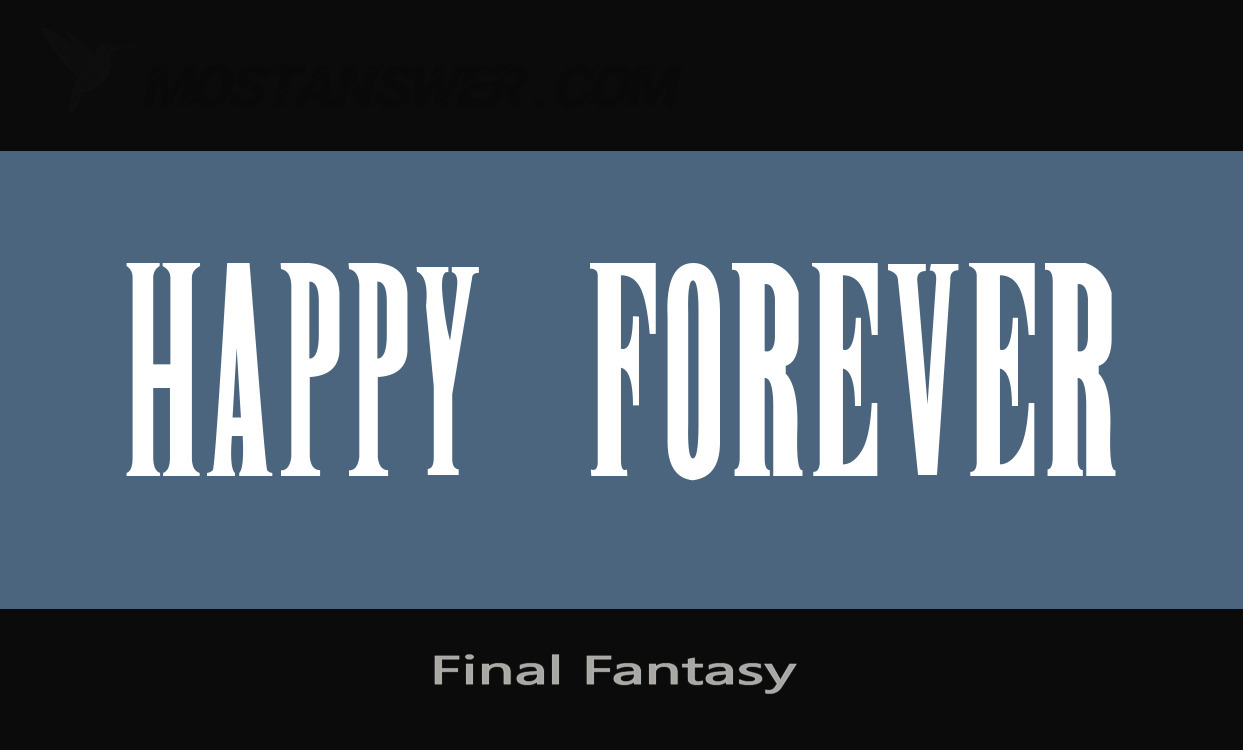 Finalf Font by o Reyes Altamirano | mostfont.com