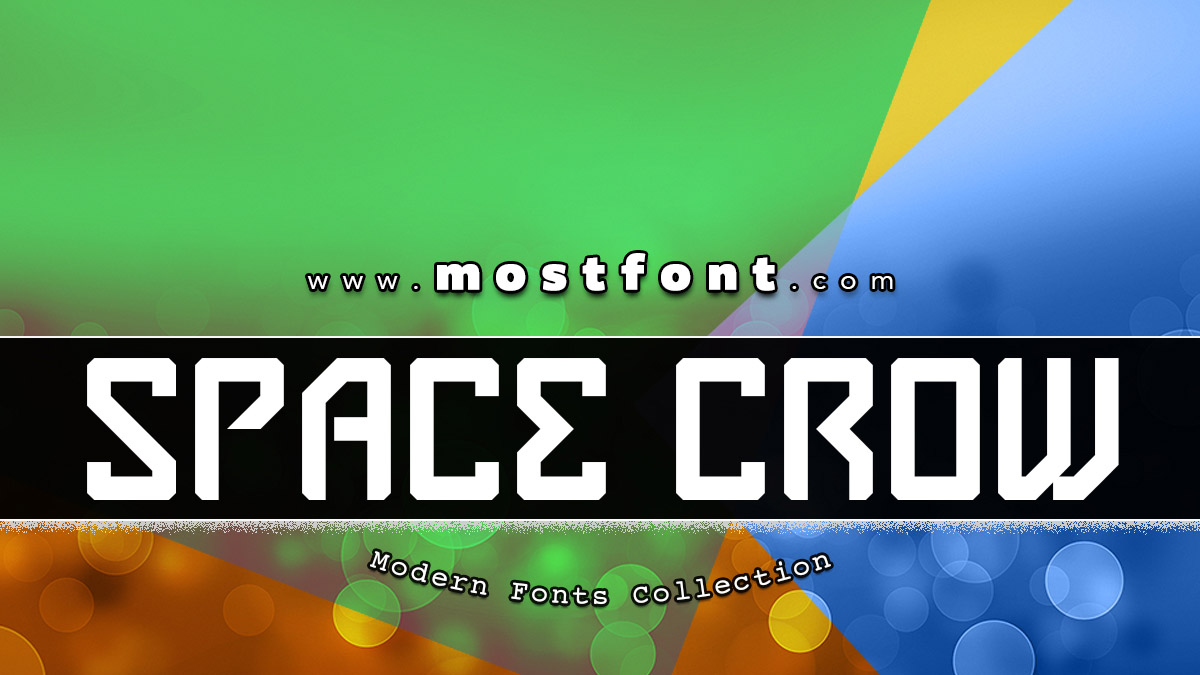 Space Crow Font Typographic Design | mostfont.com