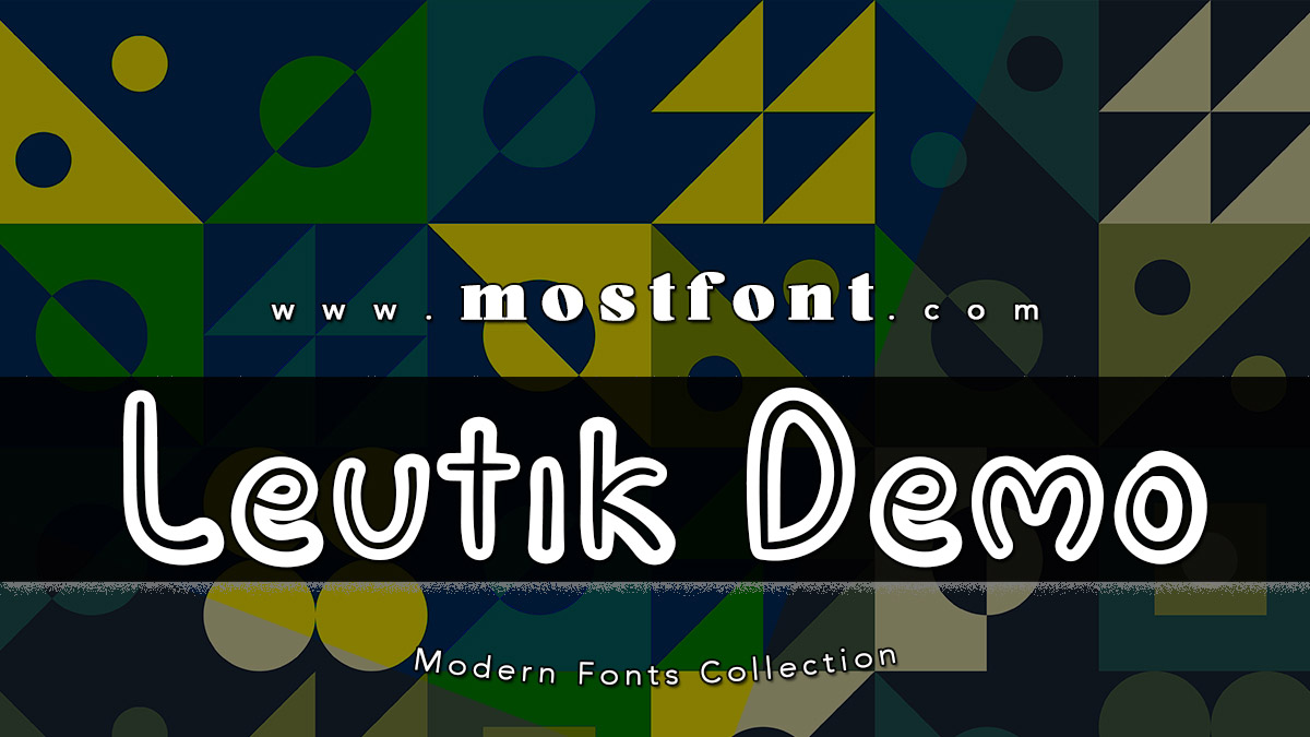 Leutik Demo Font Typographic Design | mostfont.com