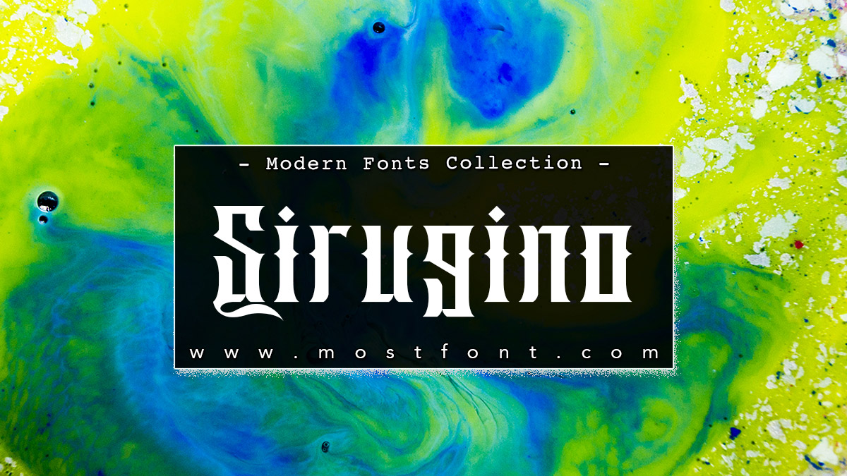 Sirugino Demo Font by Arterfak Project | mostfont.com