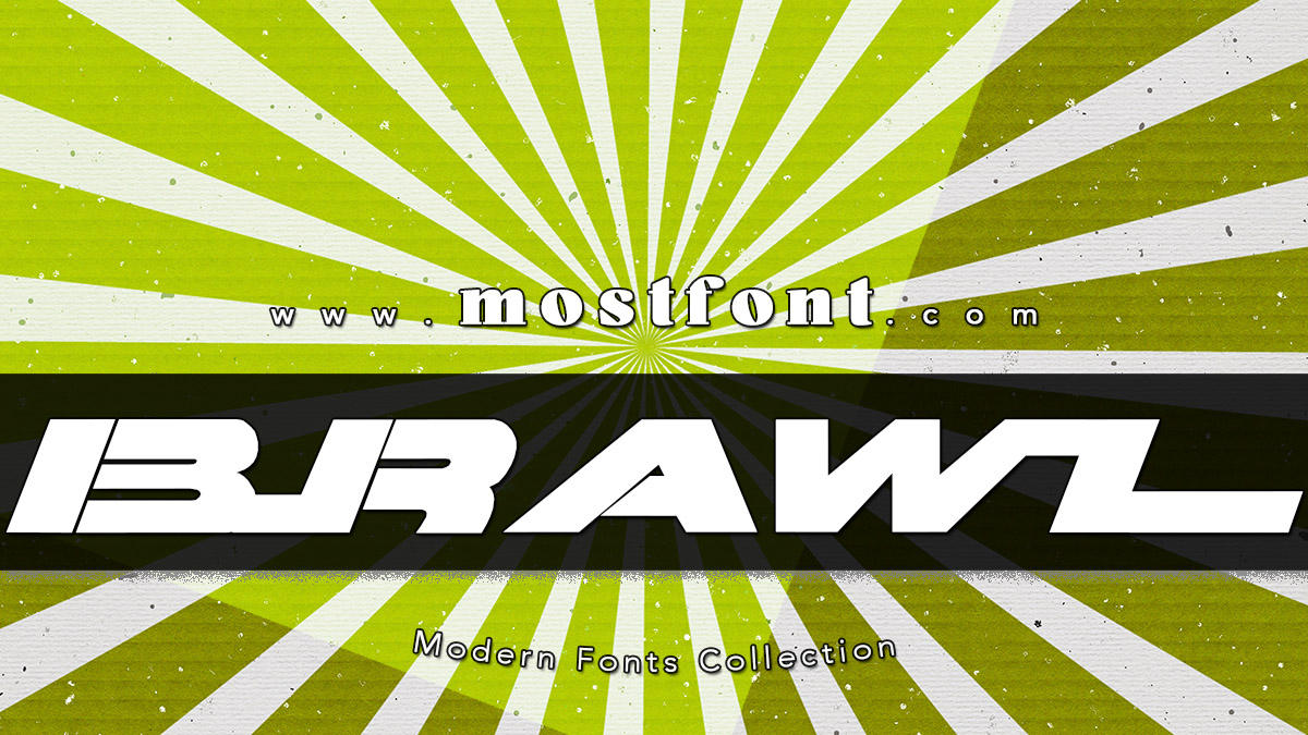 Brawl Font Typographic Design | mostfont.com