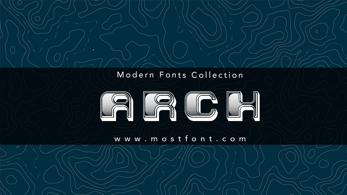 Arch Font by Vladimir Nikolic | mostfont.com