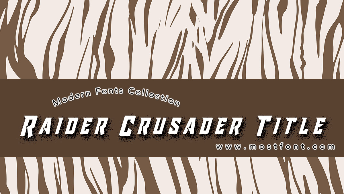 Raider Crusader Title Font Typographic Design | mostfont.com