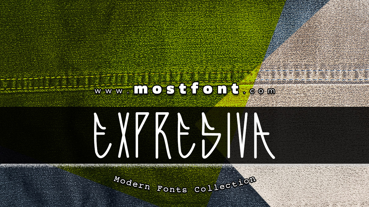Expresiva Font Typographic Design | mostfont.com