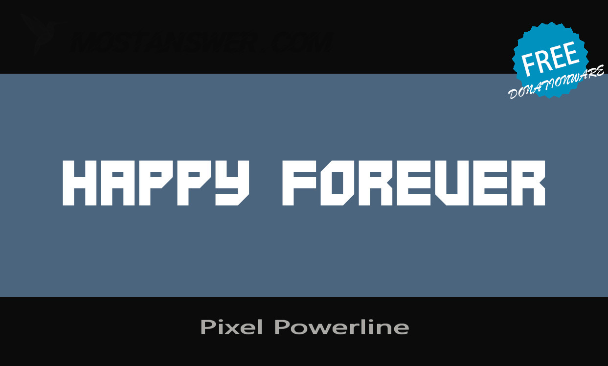 Pixel Powerline Font by Darrell Flood | mostfont.com