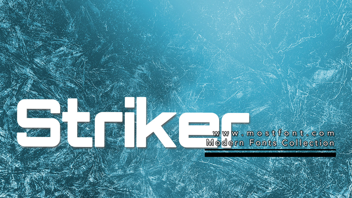 Striker Font by Din Studio | mostfont.com